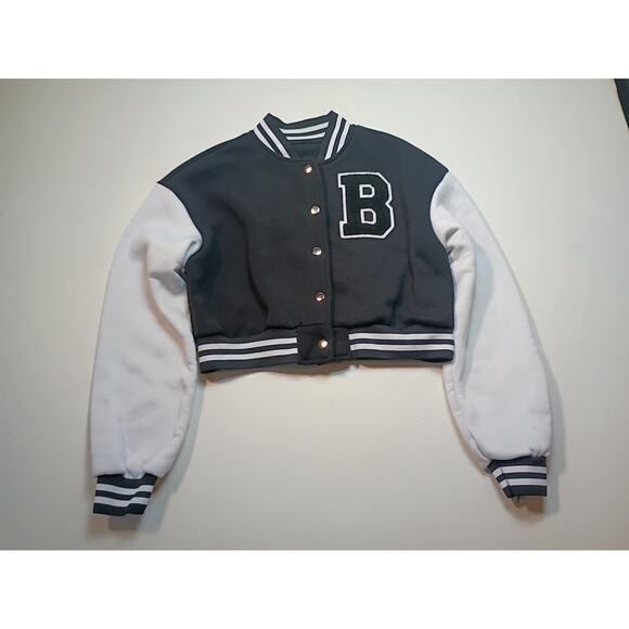 & Other Stories | Jackets & Coats | Black And White Cropped Varsity ...